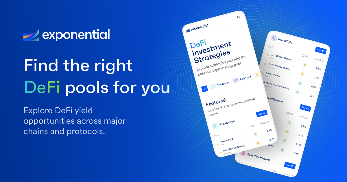 The frontpage of DeFi | Exponential DeFi
